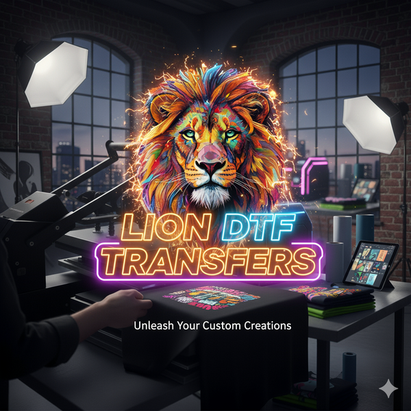 Lion DTF Transfers – High-Quality Custom Prints