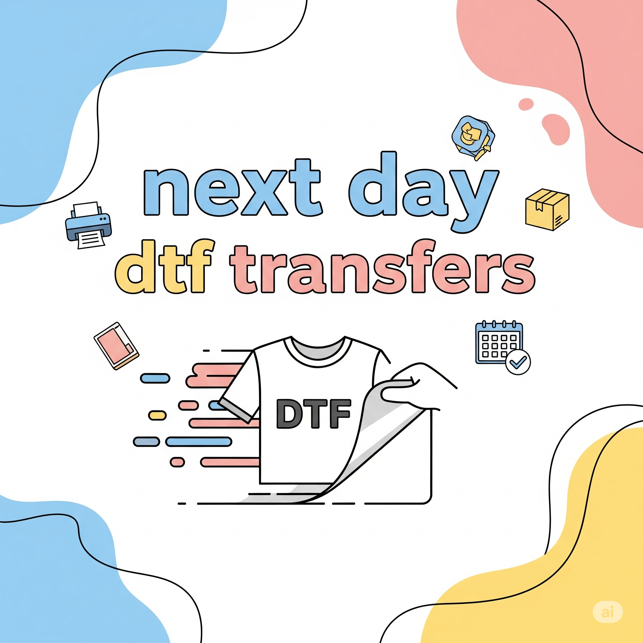 Next Day DTF Transfers – Fast, Vibrant, and Durable Printing
